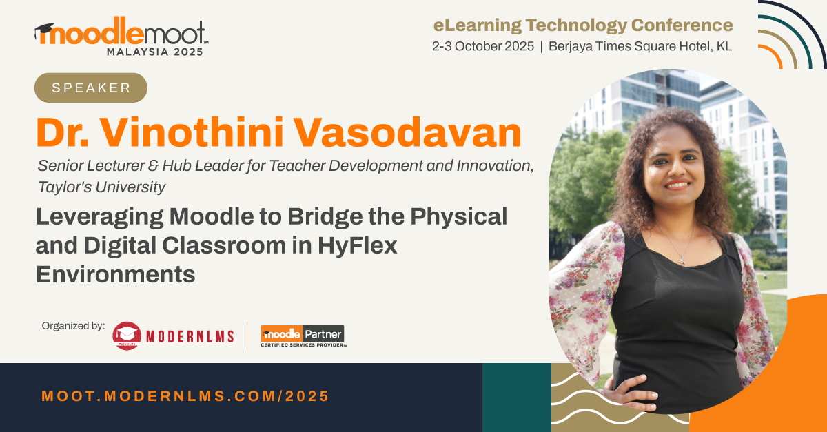 Speaker Announcement: Dr. Vinothini Vasodavan joins MoodleMoot Malaysia ...